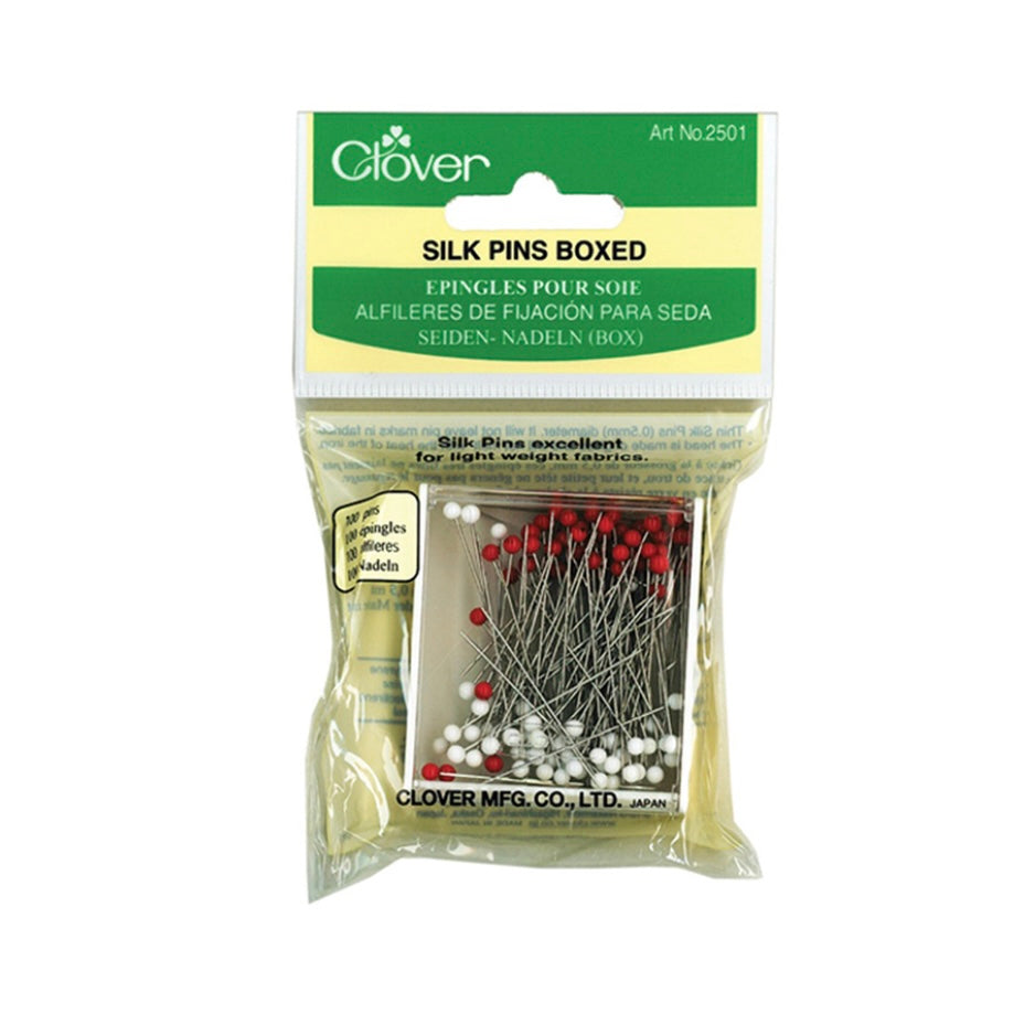 Clover 2501 - Silk Pins 36mm - 100pins · King Textiles