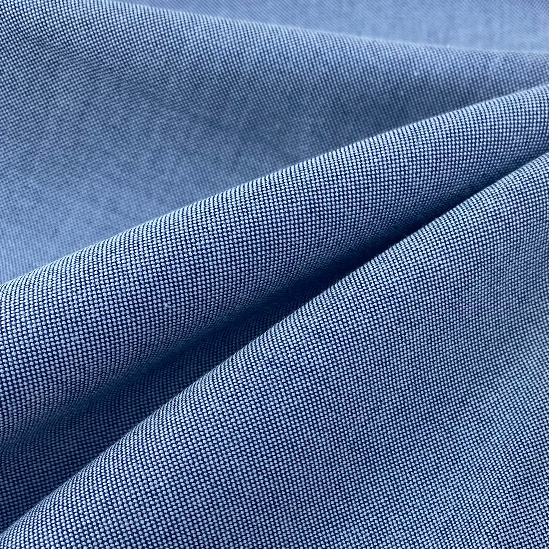 Cotton/Poly Blend Chambray - Blue · King Textiles