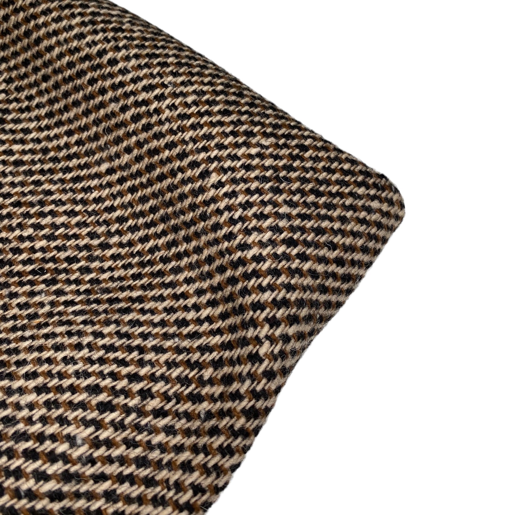 Wool Coating Remnant - Brown · King Textiles
