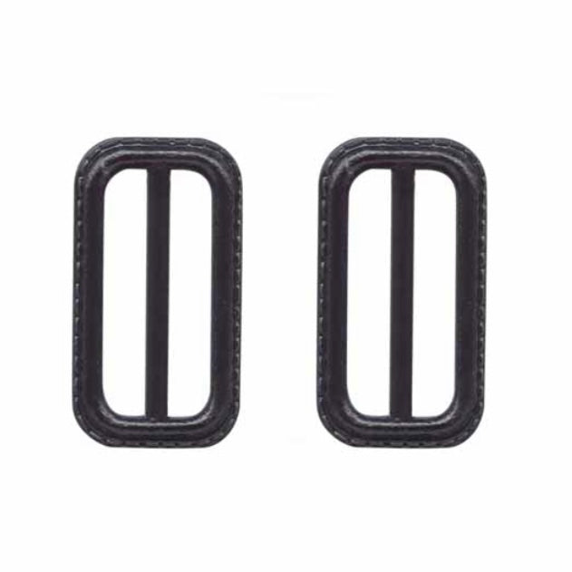 Trench Buckle - 25mm (1″) - Black - 2pcs · King Textiles