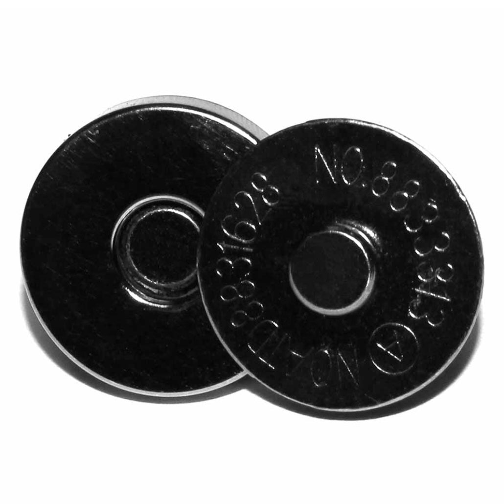 Magnetic Snaps - 18mm - Gunmetal - 2pcs · King Textiles