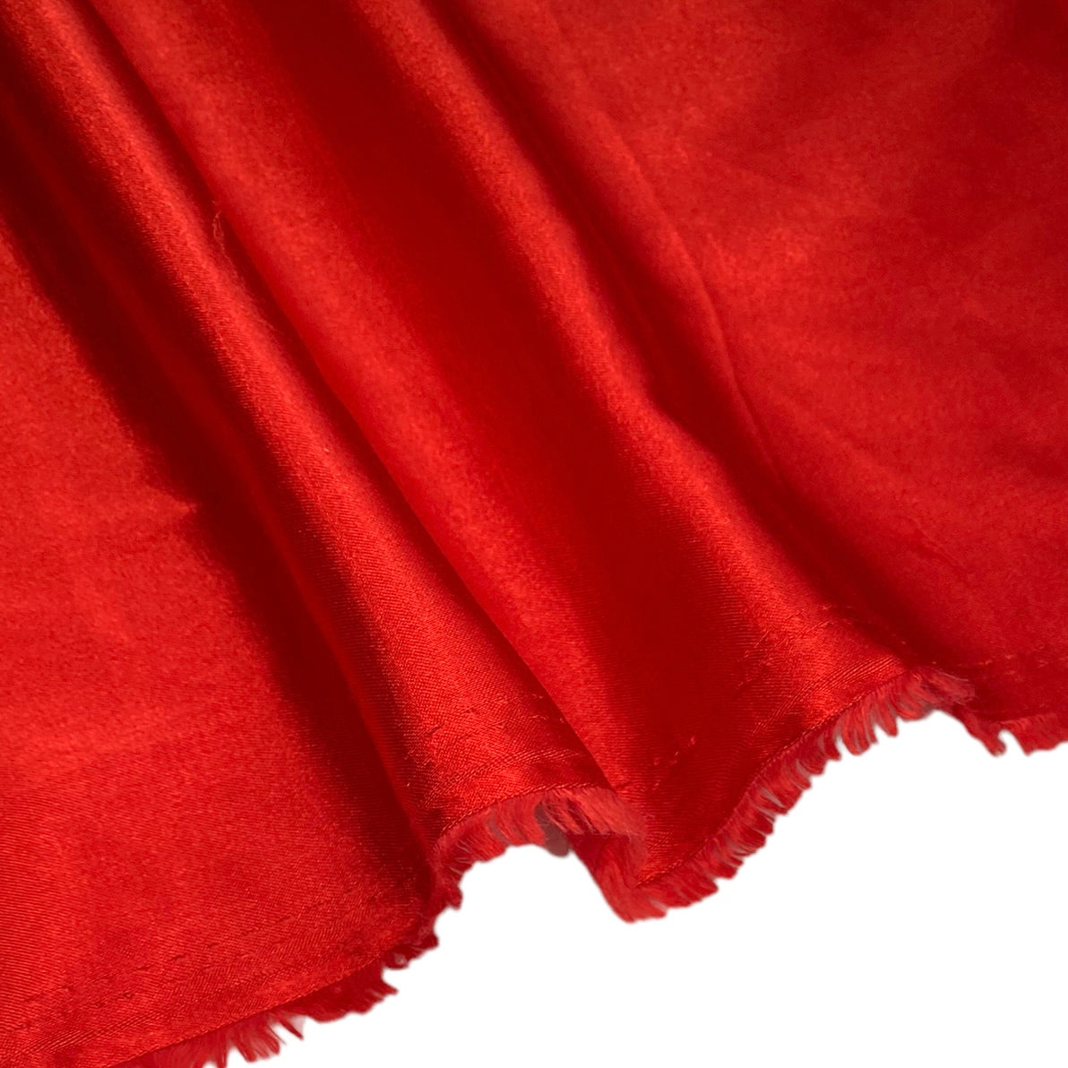 Kasha Satin Lining Remnant - Red · King Textiles